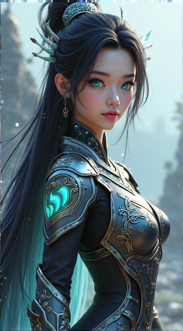 Create a 3D animated character inspired by the Chinese fantasy series ...