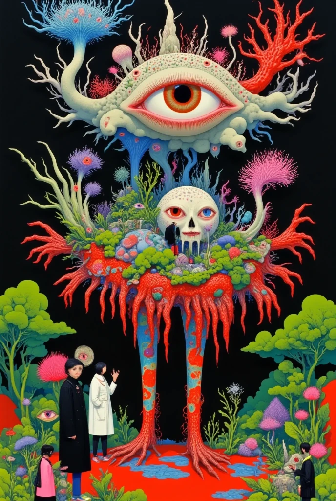 Abstract background art, Terrible, morbid, creepy, Psychedelic - SeaArt AI