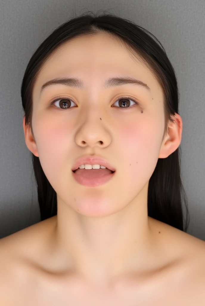 A 23 years old Japanese women, Upper body photo, facing upwards - SeaArt AI