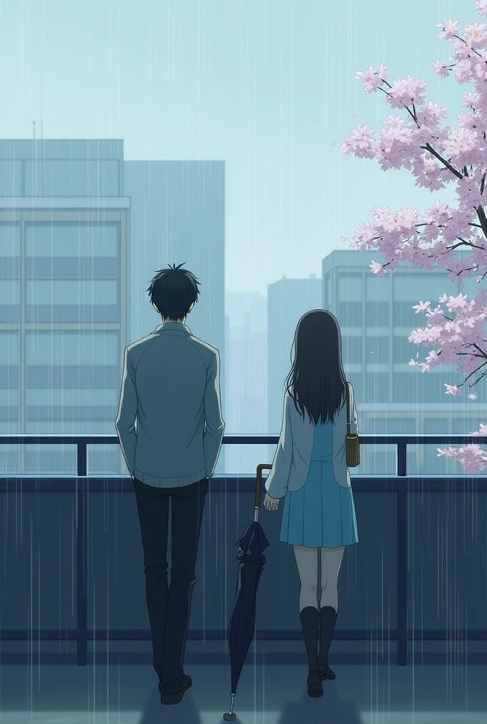 Title: "When the Rain Fell Softly" Setting: A quiet Japanese high ...