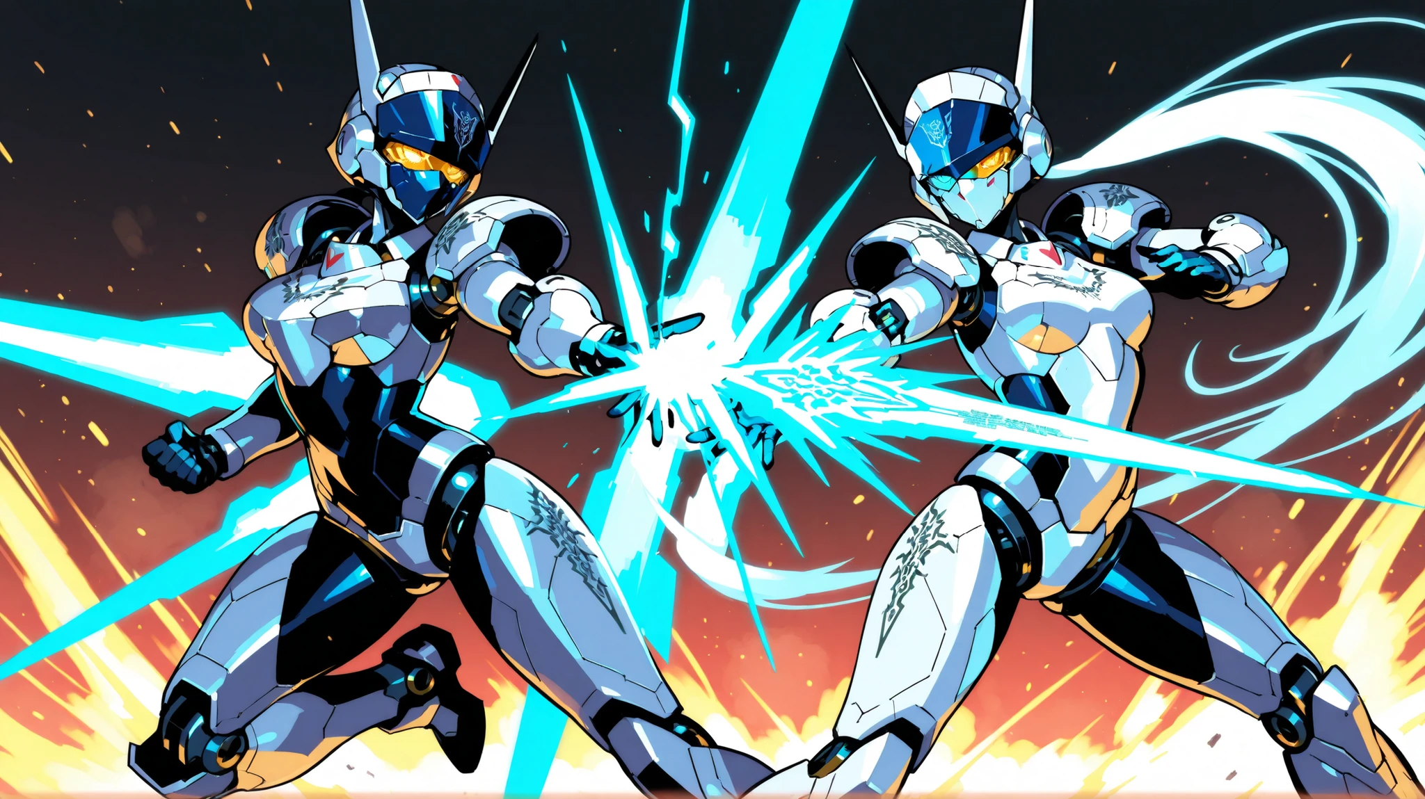 Female Robot, Sleek Mecha Mask, Mecha Knight Armor, complex engraving ...