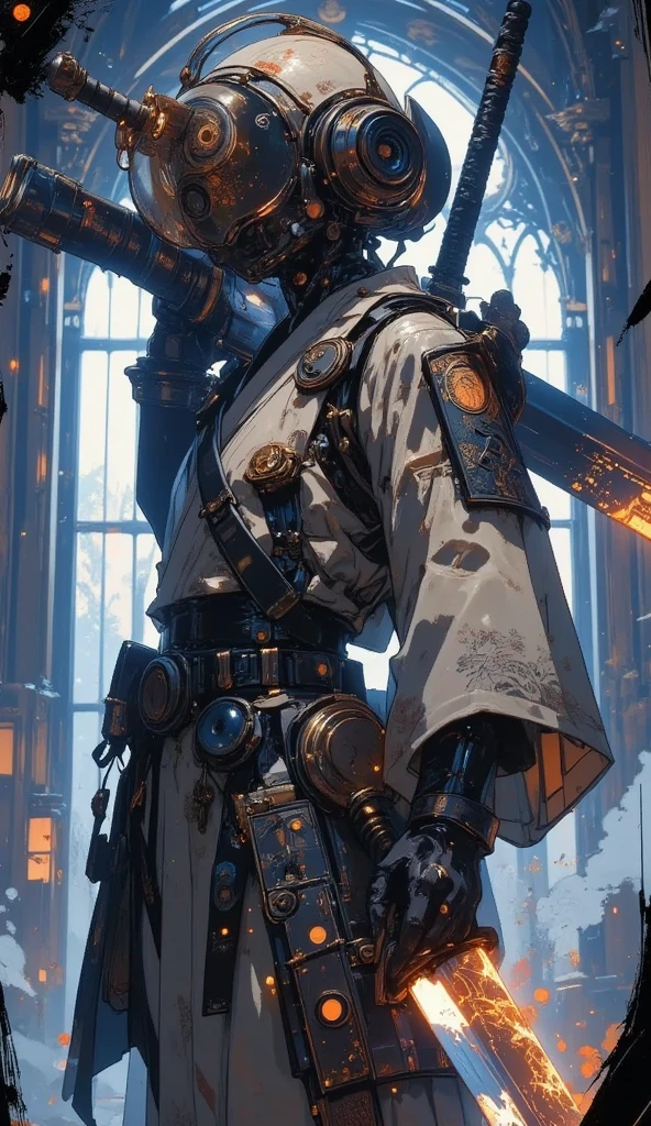 Vintage 1603 black-and-white photograph, styled as an Edo-period ...