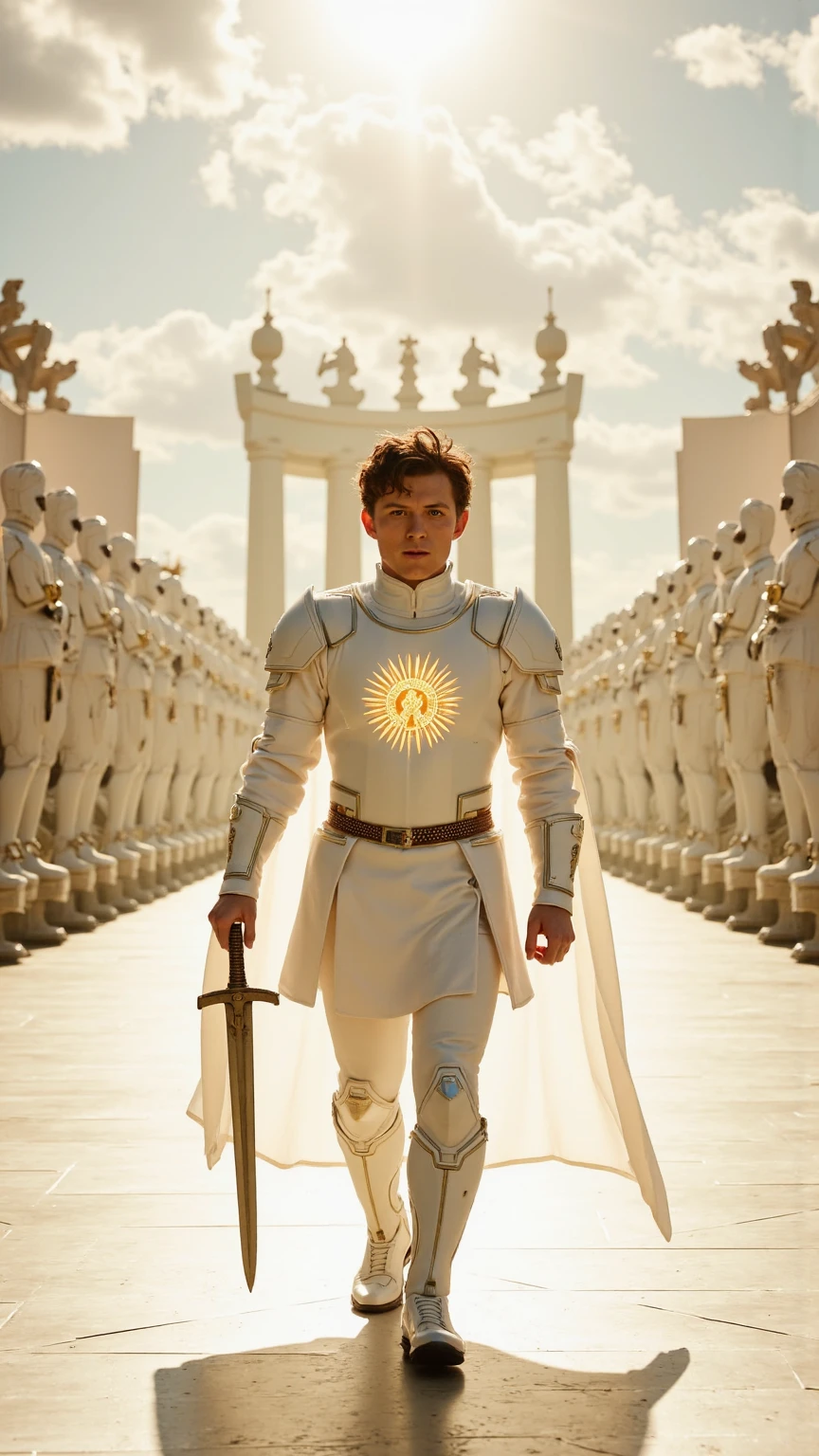 Tom Holland reimagined as the living embodiment of the white chess pawn ...