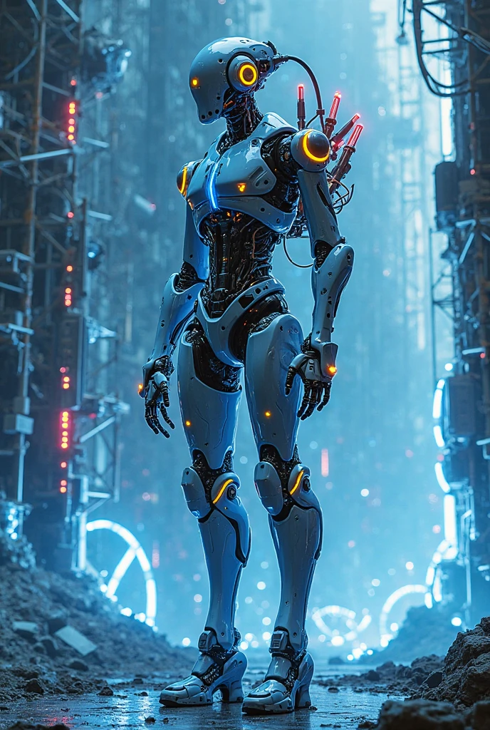 A biomechanical humanoid construction unit known as the "Codarchitect ...
