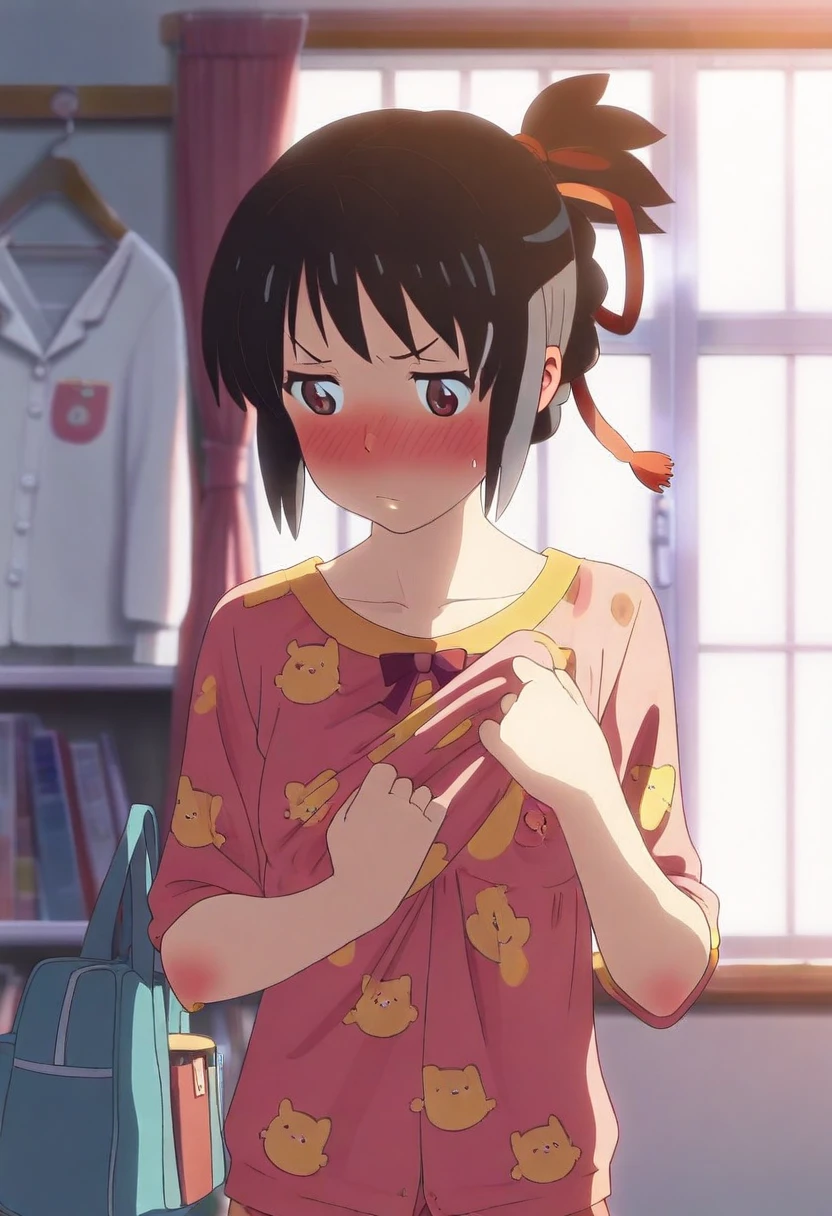 Masterpiece,best quality,Great Quality, Mitsuha Miyamizu, Black Hair - SeaArt AI