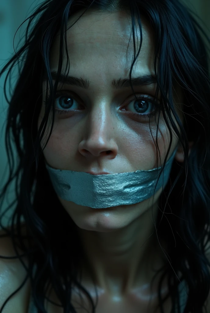 The camera tightens to a close-up—just her face, caught in a moment ...