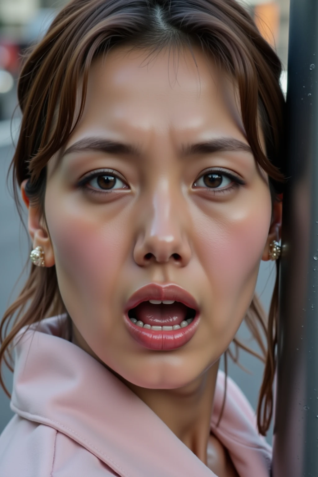 Full shot, (eyes that grab onto the pole:1.5), ( best quality - SeaArt AI