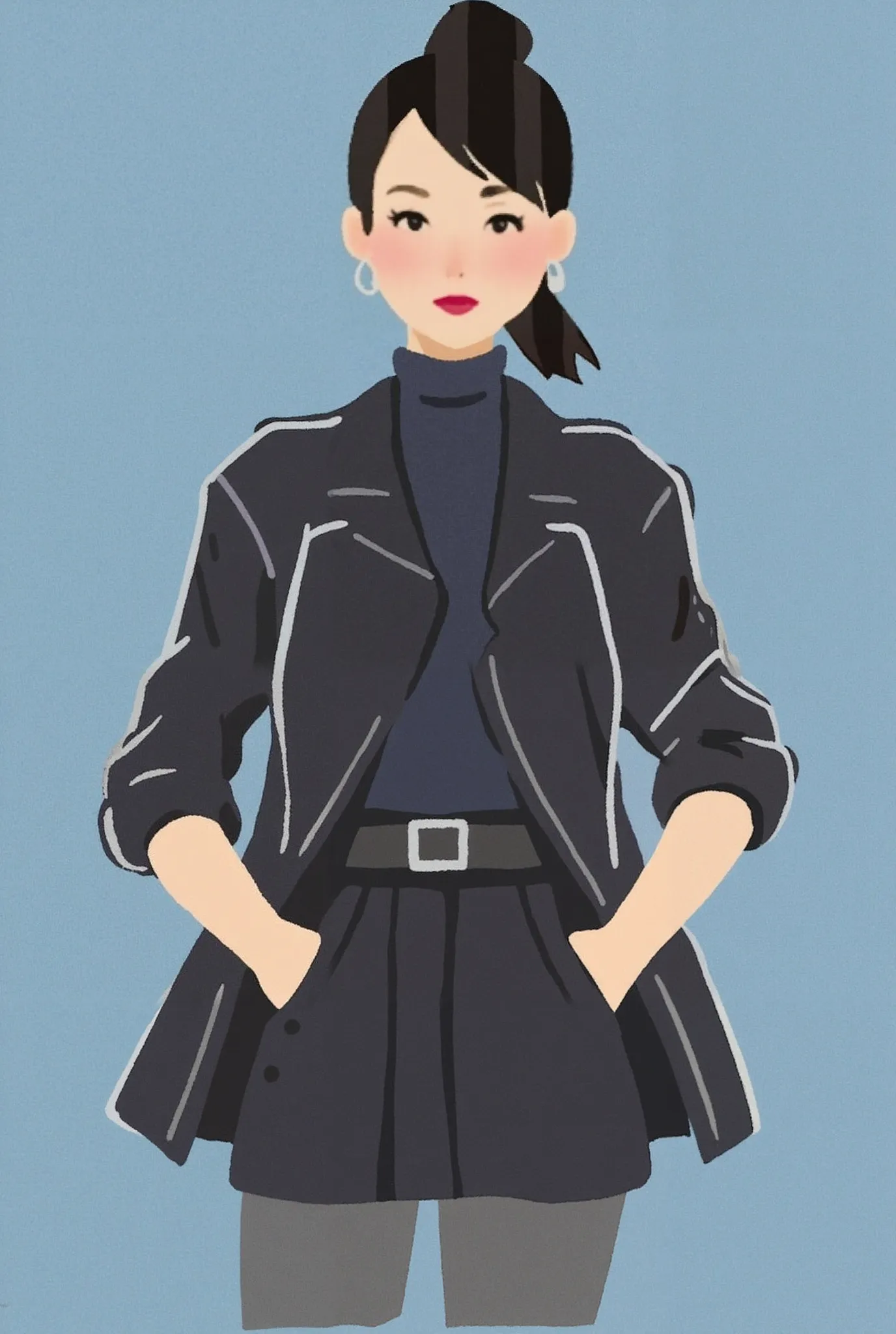 SeaArt AI | Irasutoya sticker style