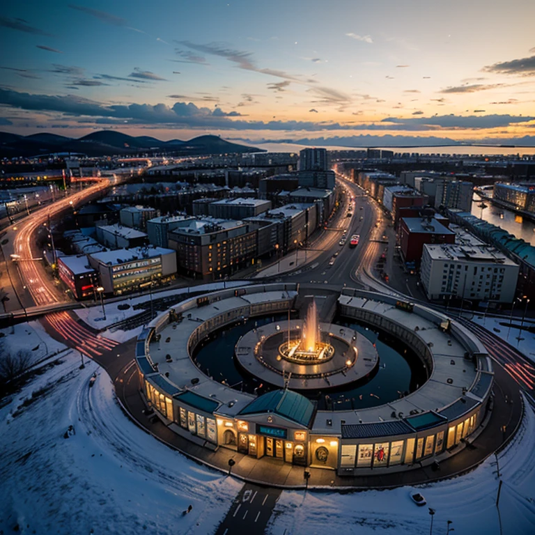Murmansk city - SeaArt AI