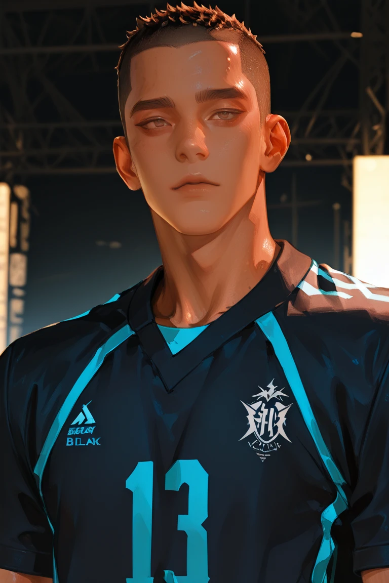 Half upper body portrait, looking at viewer, solo, handsome, a male ...