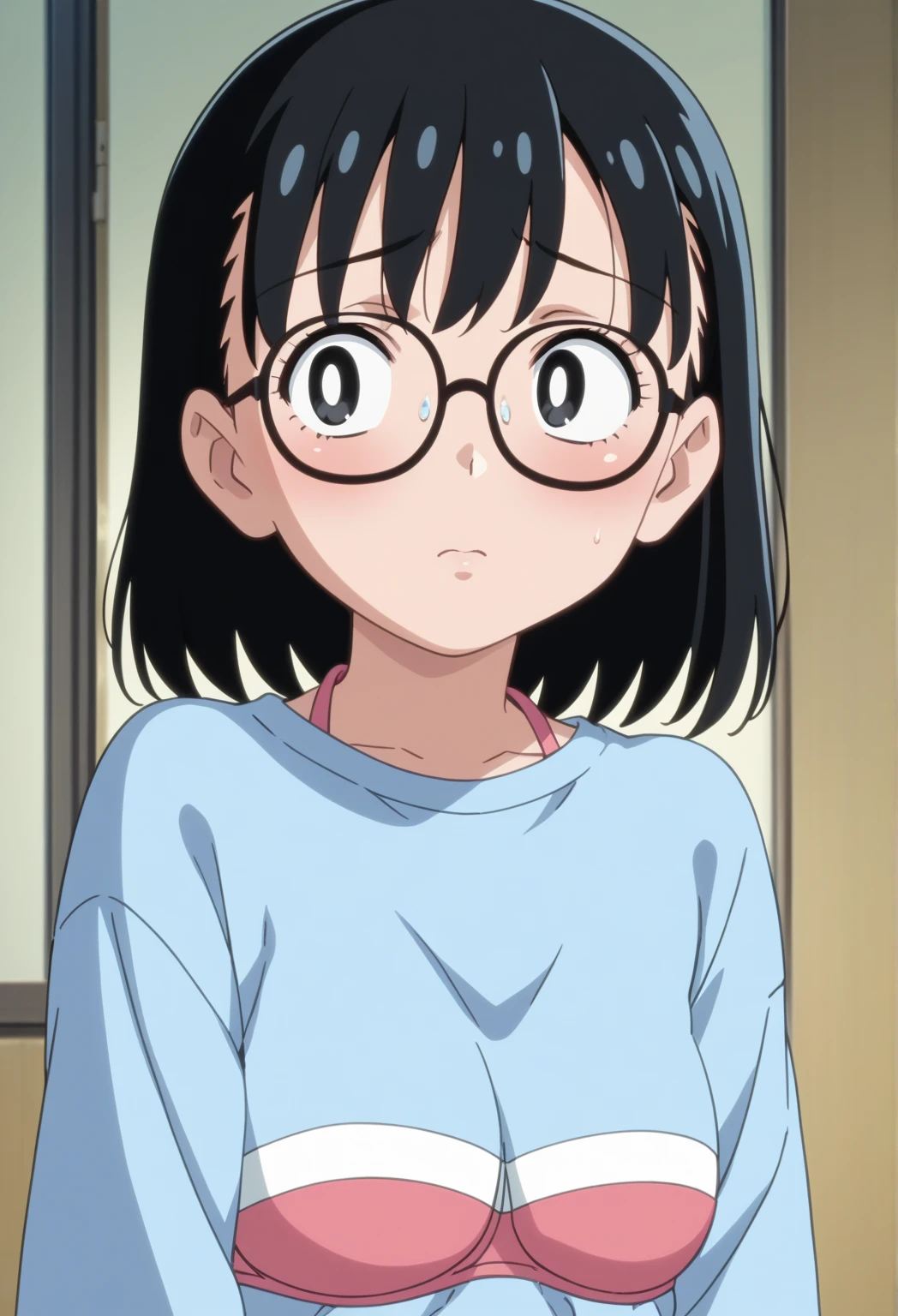 Lora: Tamako nobi from doraemon black hair black eyes gl - SeaArt AI