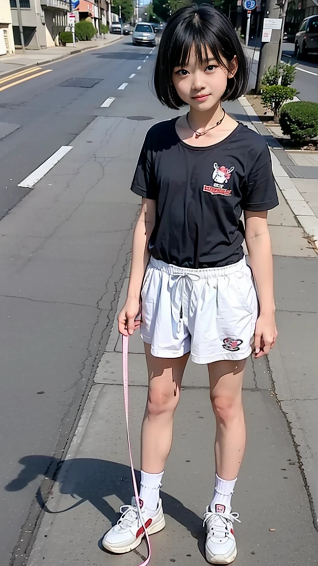 Lonely girl, Japanese girl, (Small stature), Short leg, Body is under ...