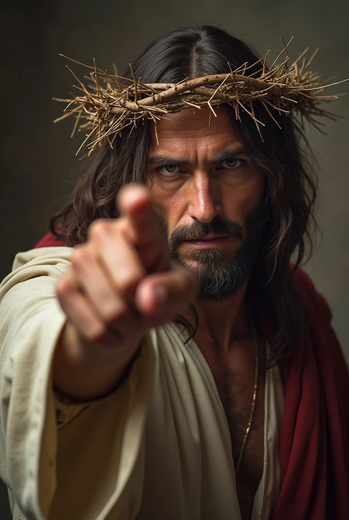 seriously A realistic image of Jesus in the distance , looking at the ...