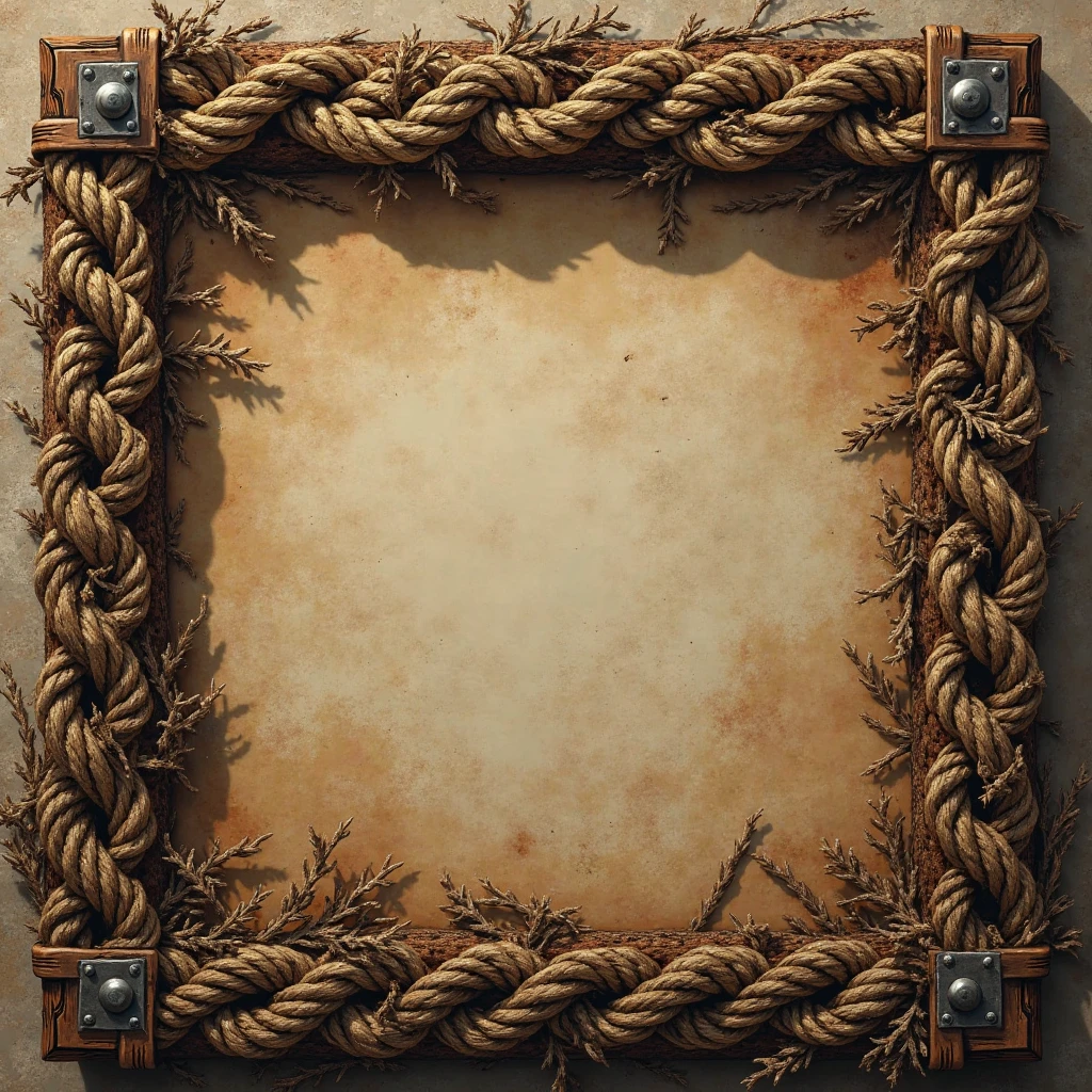 Can you make nice design for script redm borders as rope or fibers ...