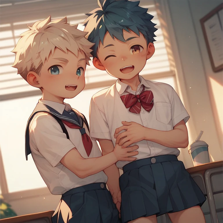 Boy Shota fofo male school uniform - SeaArt AI