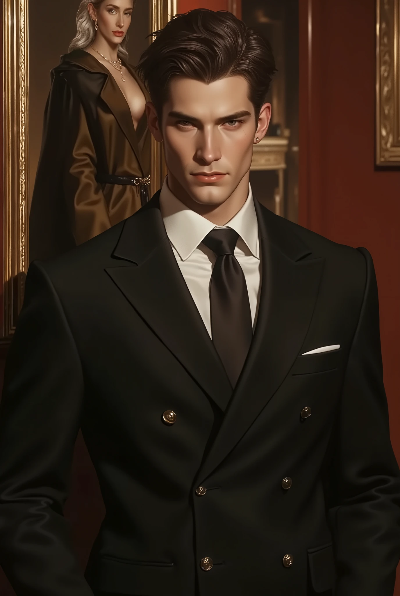 Character & Fashion: handsome man, formal suit, necktie, clean cut ...