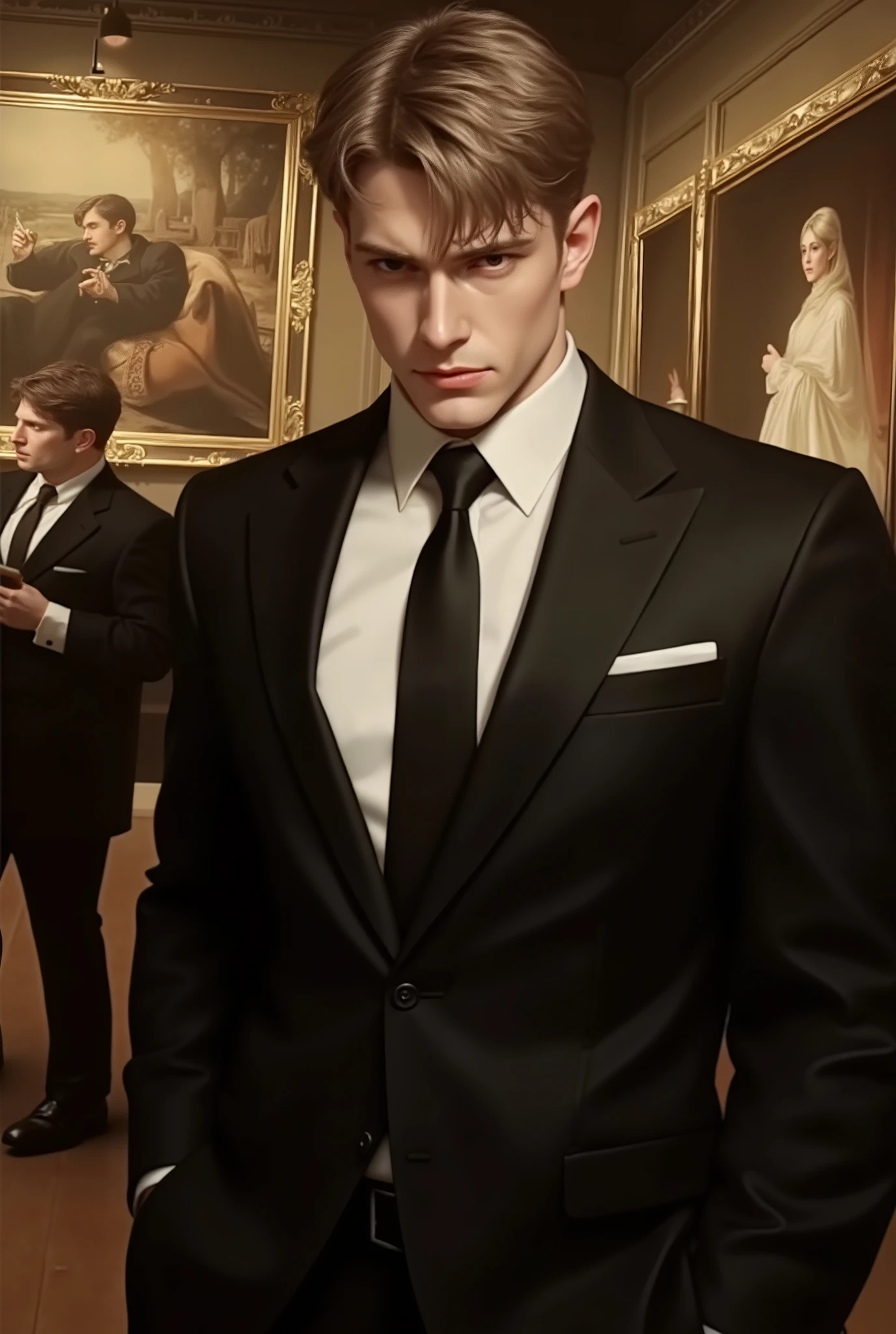 Character & Fashion: handsome man, formal suit, necktie, clean cut ...