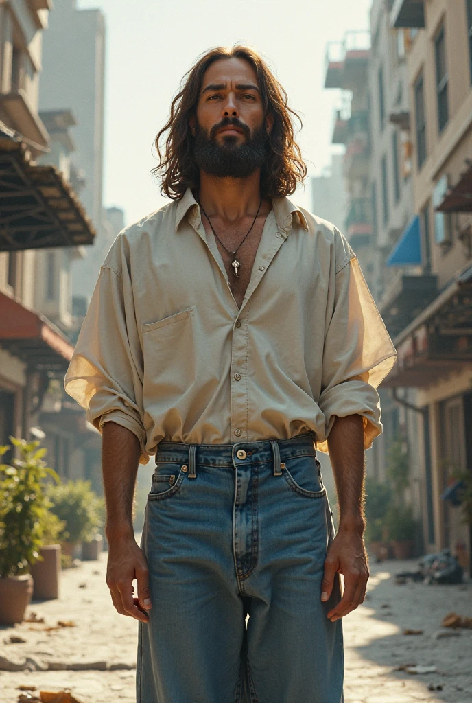 Modern Jesus with jeans - SeaArt AI