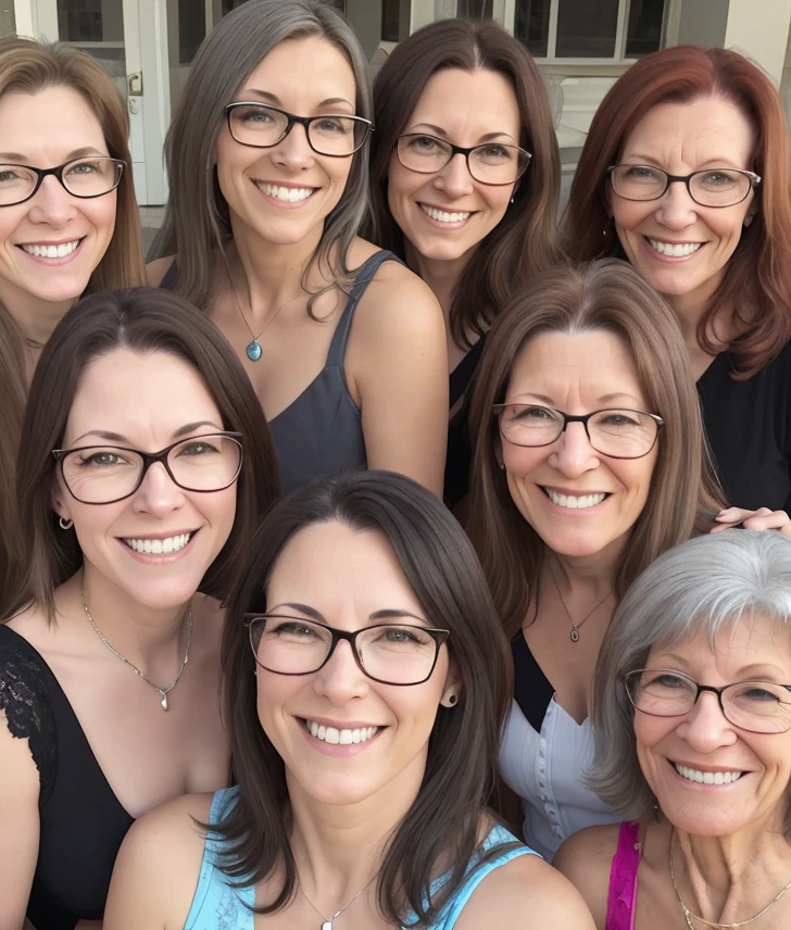 Smiling woman with grey hair and glasses, laurie greasely, taken in the ...