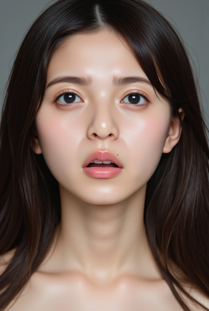 (open your mouth, no tongue sticking out, beautifully polished mouth ...