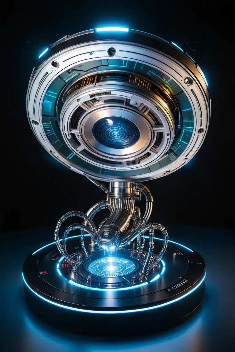 A hyper detailed quantum computer that lets cyborg hold a holographic ...