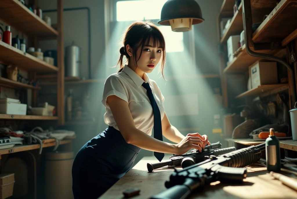 beautiful Japanese woman, a self defense officer uniform - SeaArt AI