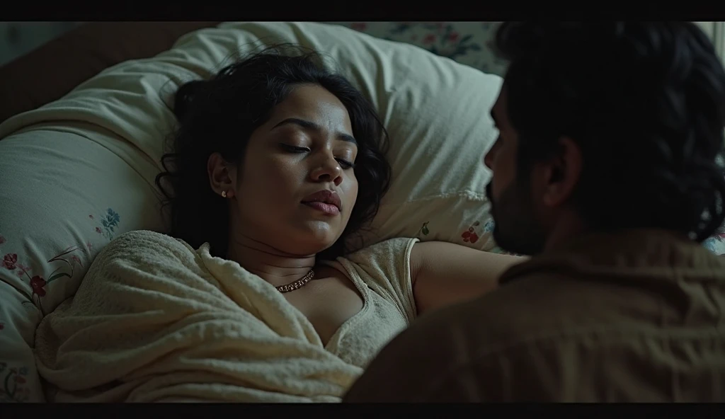 She whispers softly, “Thank you, baba…” before drifting into sleep - SeaArt AI