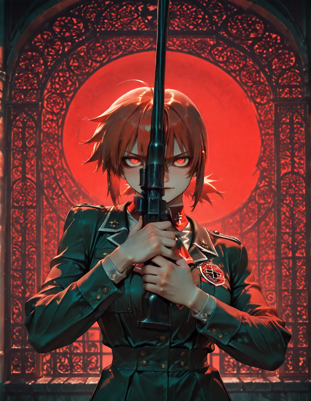 Victoria Seras, Hellsing Ultimate, Red-haired vampire, uniform with ...
