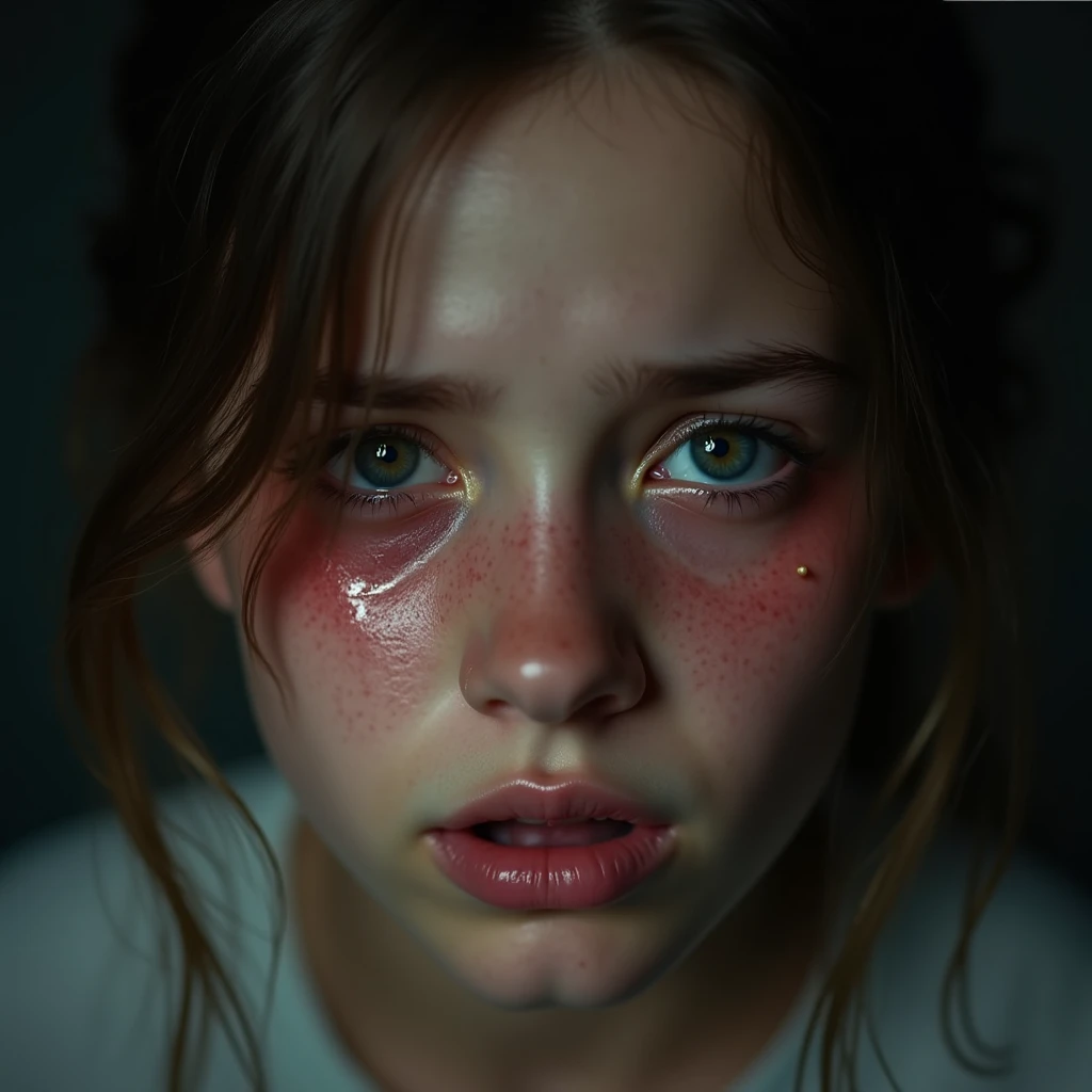 Girl crying real photo!!! - SeaArt AI
