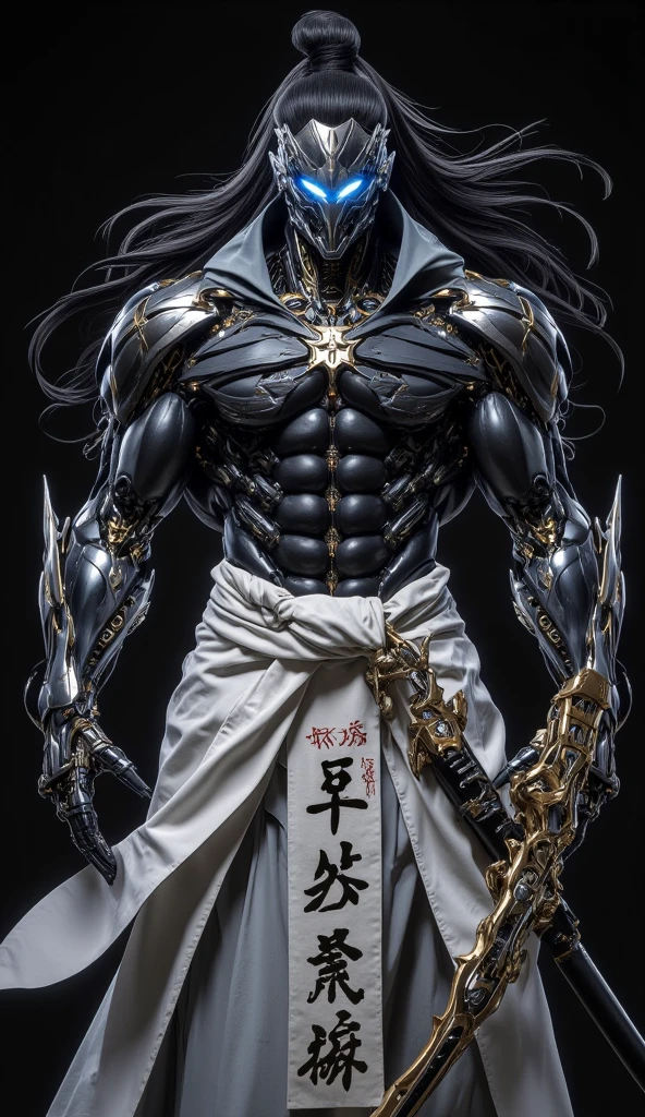 Dark, muscular male figure in elaborate, stylized armor. Male - SeaArt AI