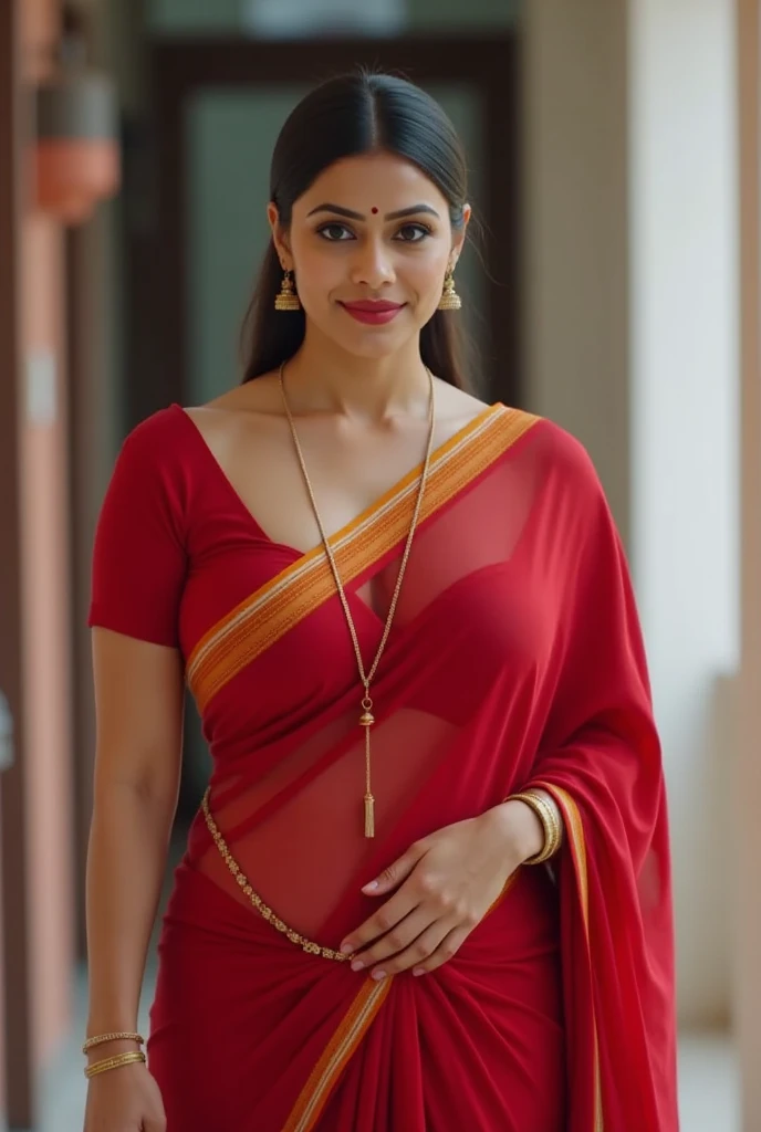 Pov view, Hot South Indian mom, standing, sexy half transparent bright ...