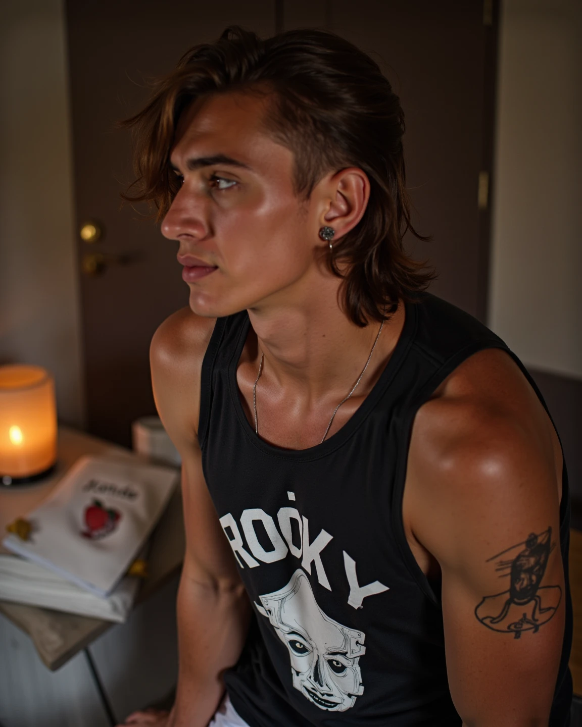 Hyper-realistic scene, Photorealistic white skater punk male - SeaArt AI