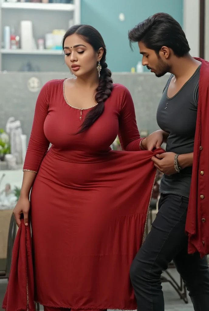 Hot skinny slim healthy south indian sanskari mom body dark brown skin ...