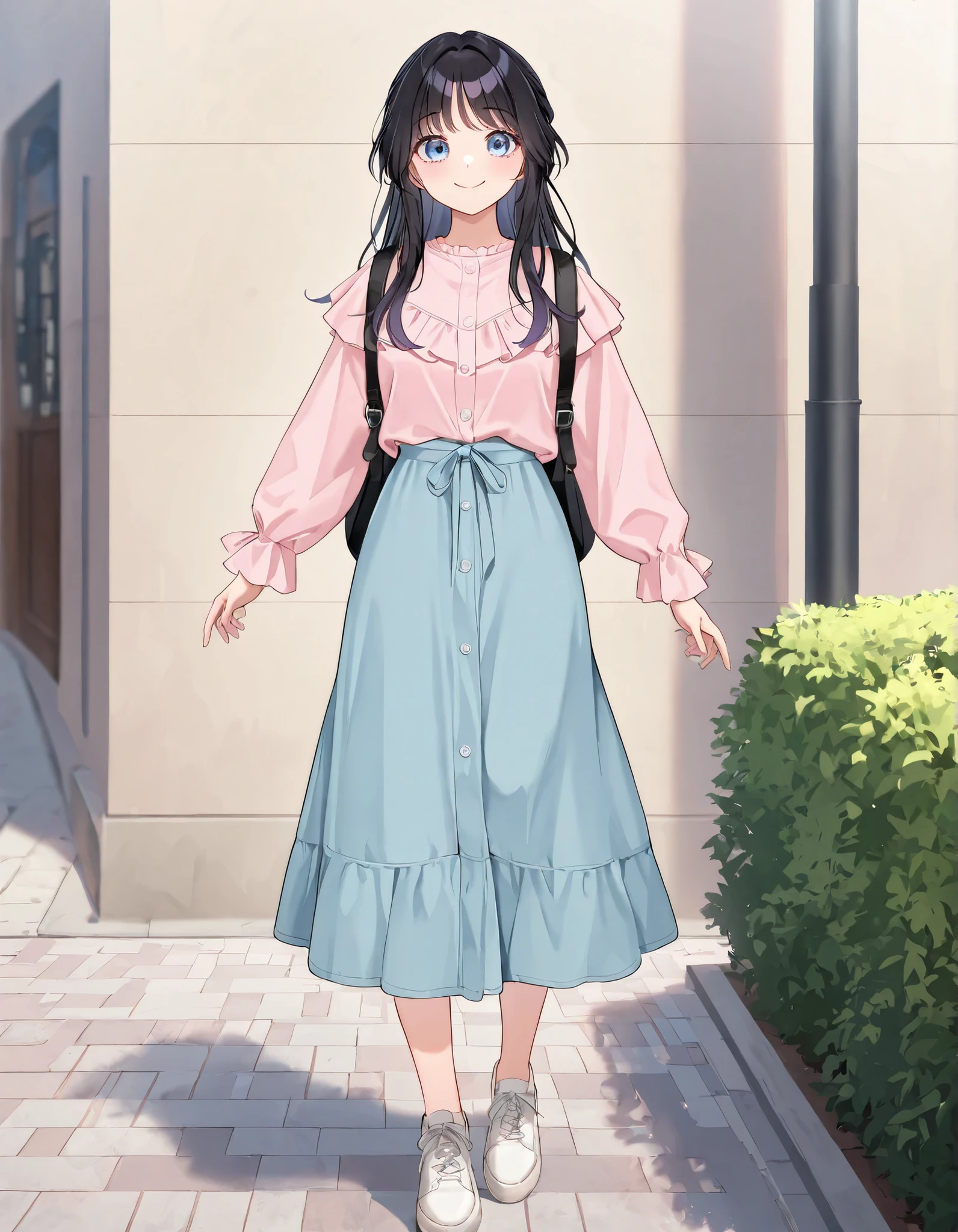 1girl, waguri kaoruko, kaoru hana wa rin to saku solo, (masterpiece ...