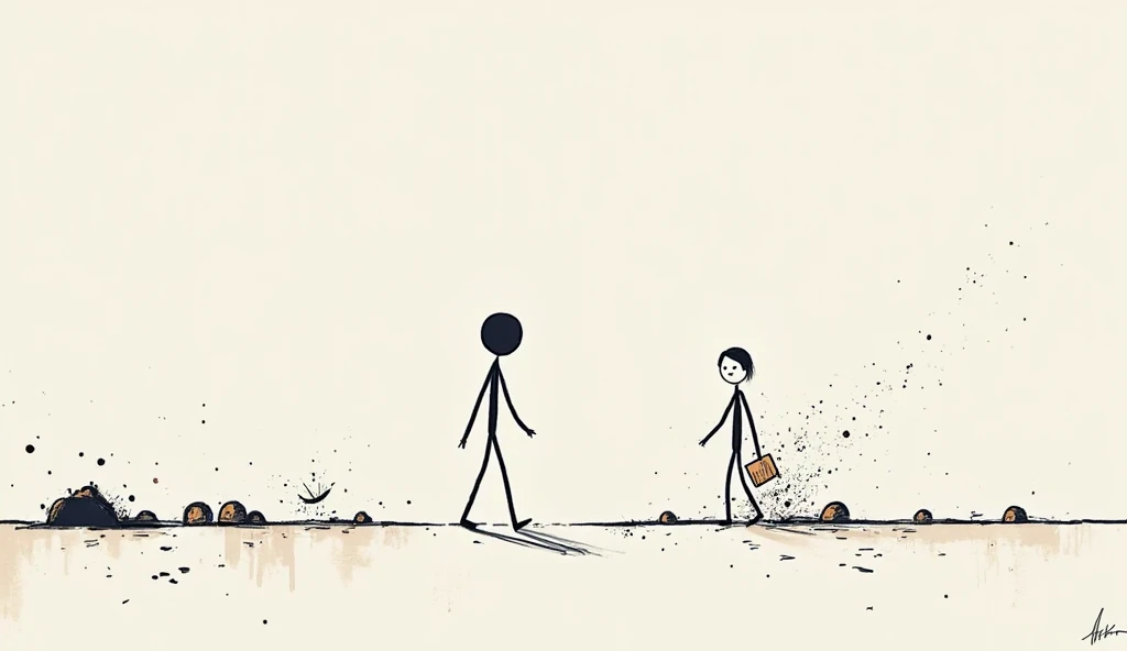 🎬 Idea 7: , small habit, big impact The first scene: Stickman lives his ...