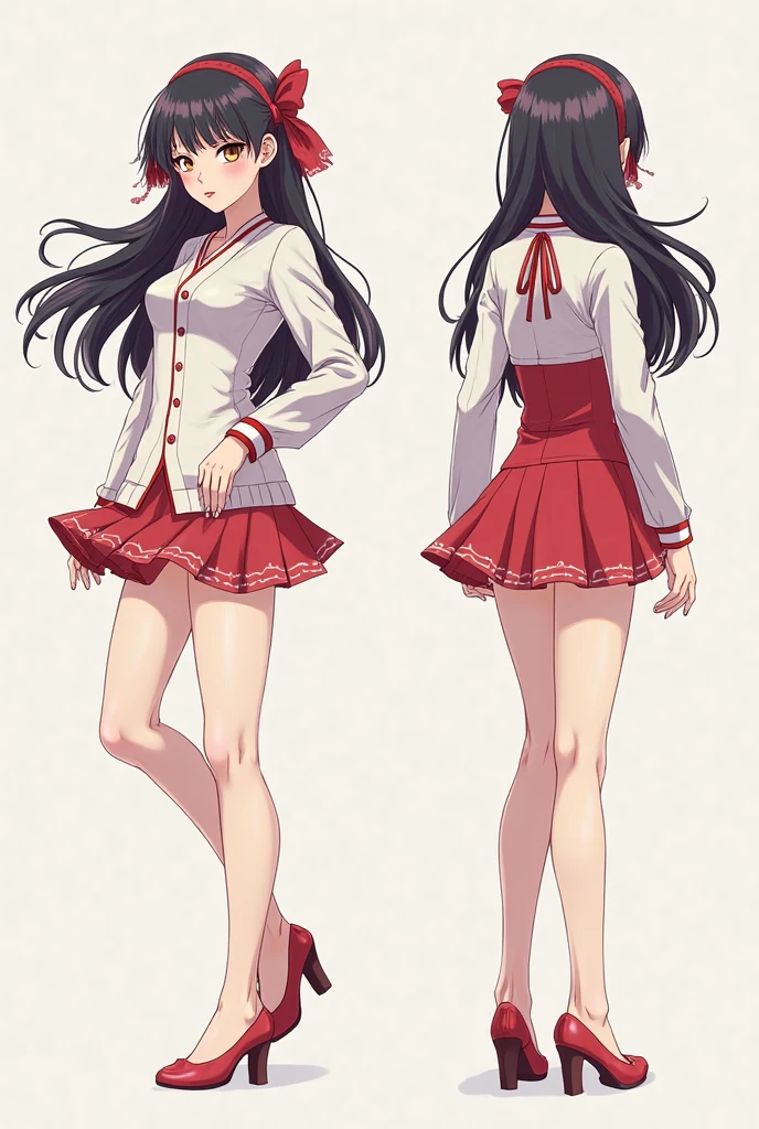 Character sheet, front orthographic, side, and back views, Sexy ...