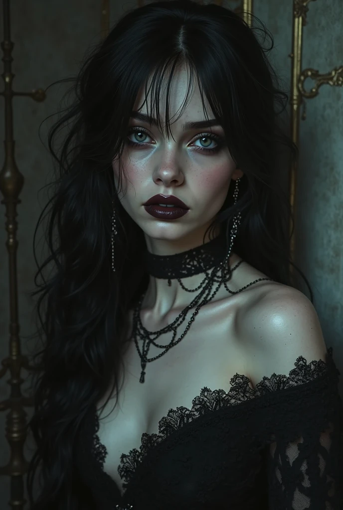 Naked goth girl - SeaArt AI