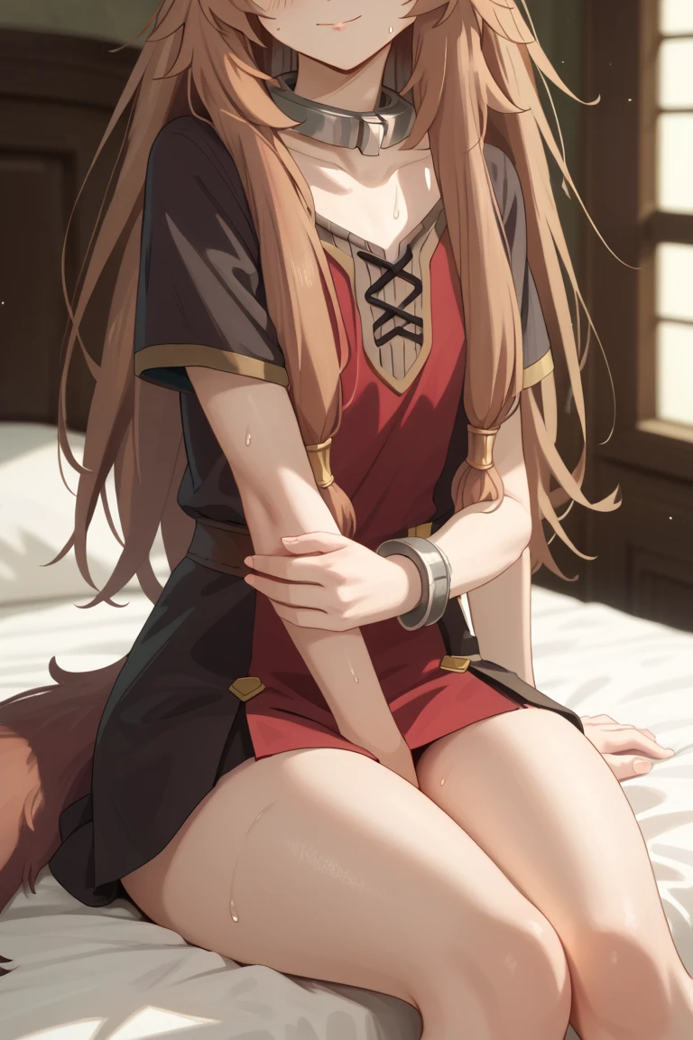 Raphtalia,red eyes, Raccoon Girl ,long hair,sidelocks thick thighs - SeaArt AI