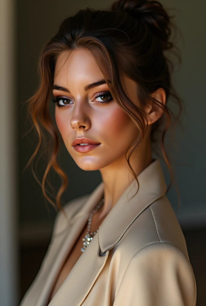 **Prompt:** *"Hyper-realistic portrait of a stunning fashion model ...