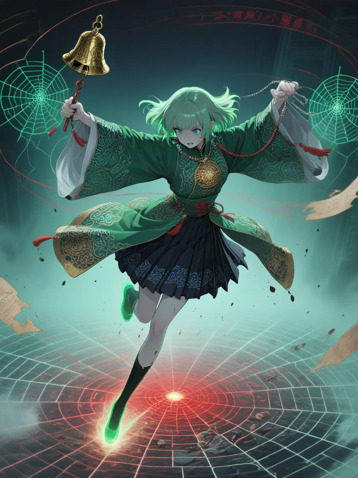 The zombie grid leaping over the cornucopia，with purple gold python ...