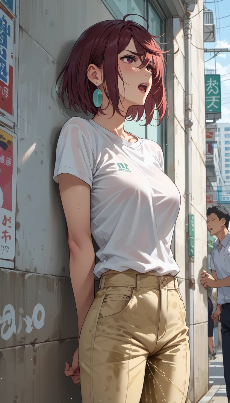 rape、Momose Momo 、 pee 、urination、 yellowy urine、 urine stain pants - SeaArt AI