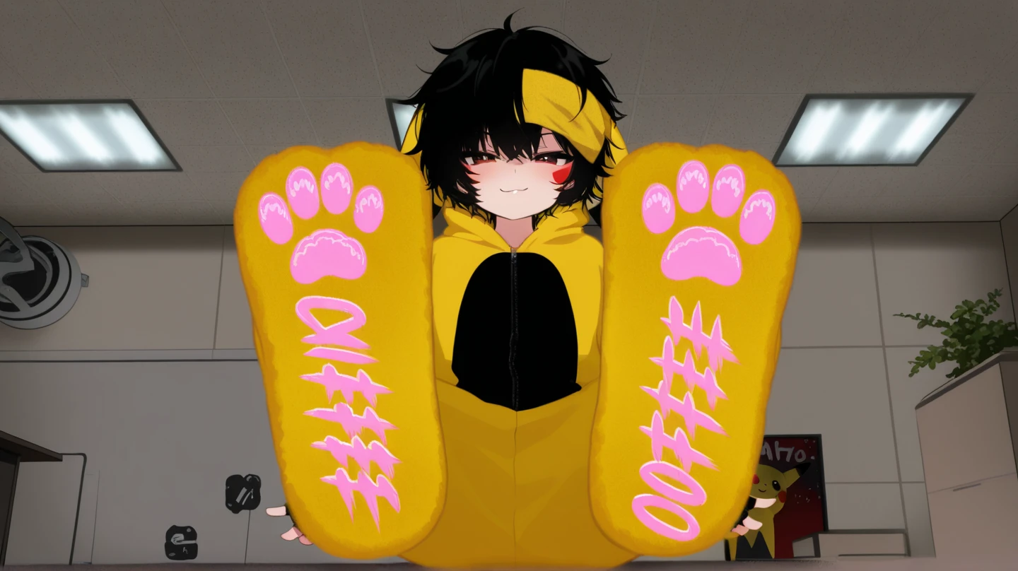 Anime style, cute male character with smug face wearing a full - SeaArt AI