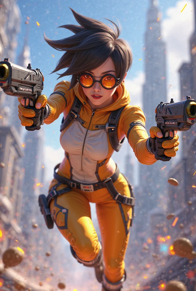 I filmed Tracer from Overwatch in an attractive and interesting ...