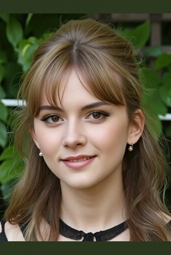 A stylish 20-year-old girl poses confidently on a red carpet with a branded even - SeaArt AI