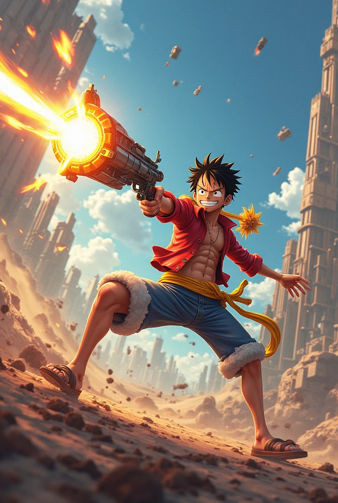 Luffy Ray Gun - SeaArt AI