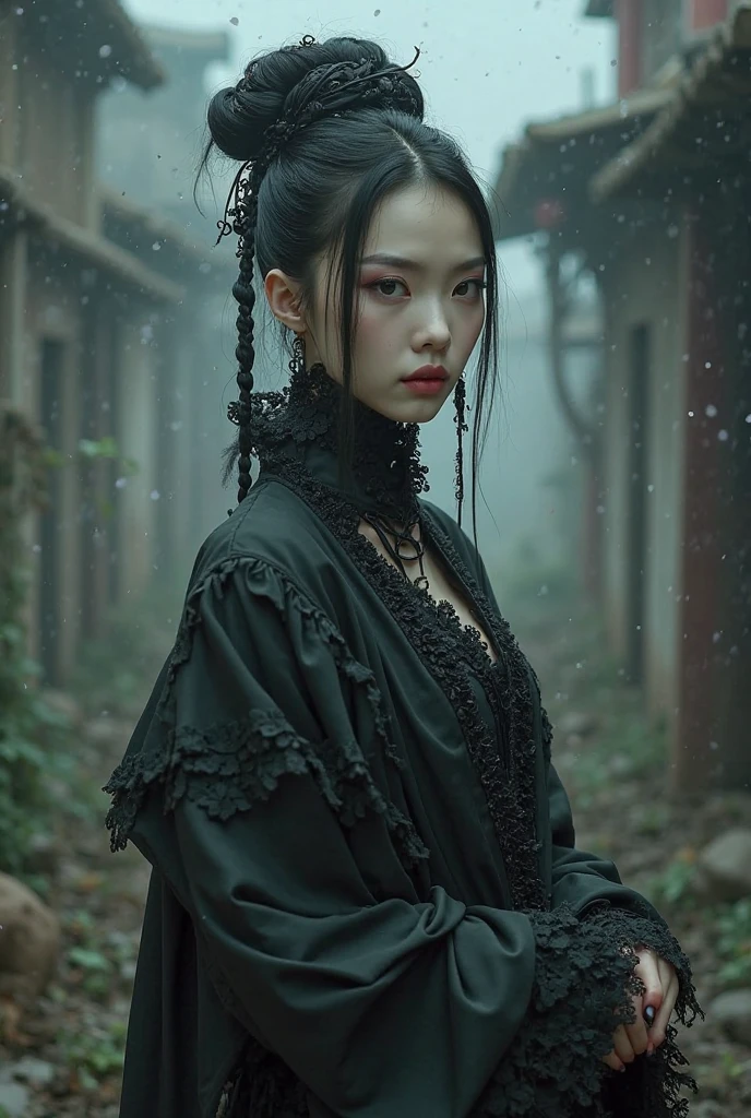 Goth Chinese girl - SeaArt AI