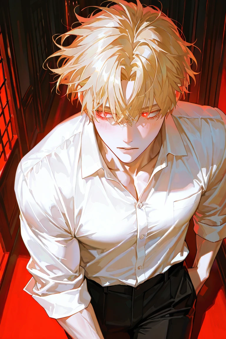 8k, beautiful masterpiece, 25 year old male, handsome, Messy Hair ...