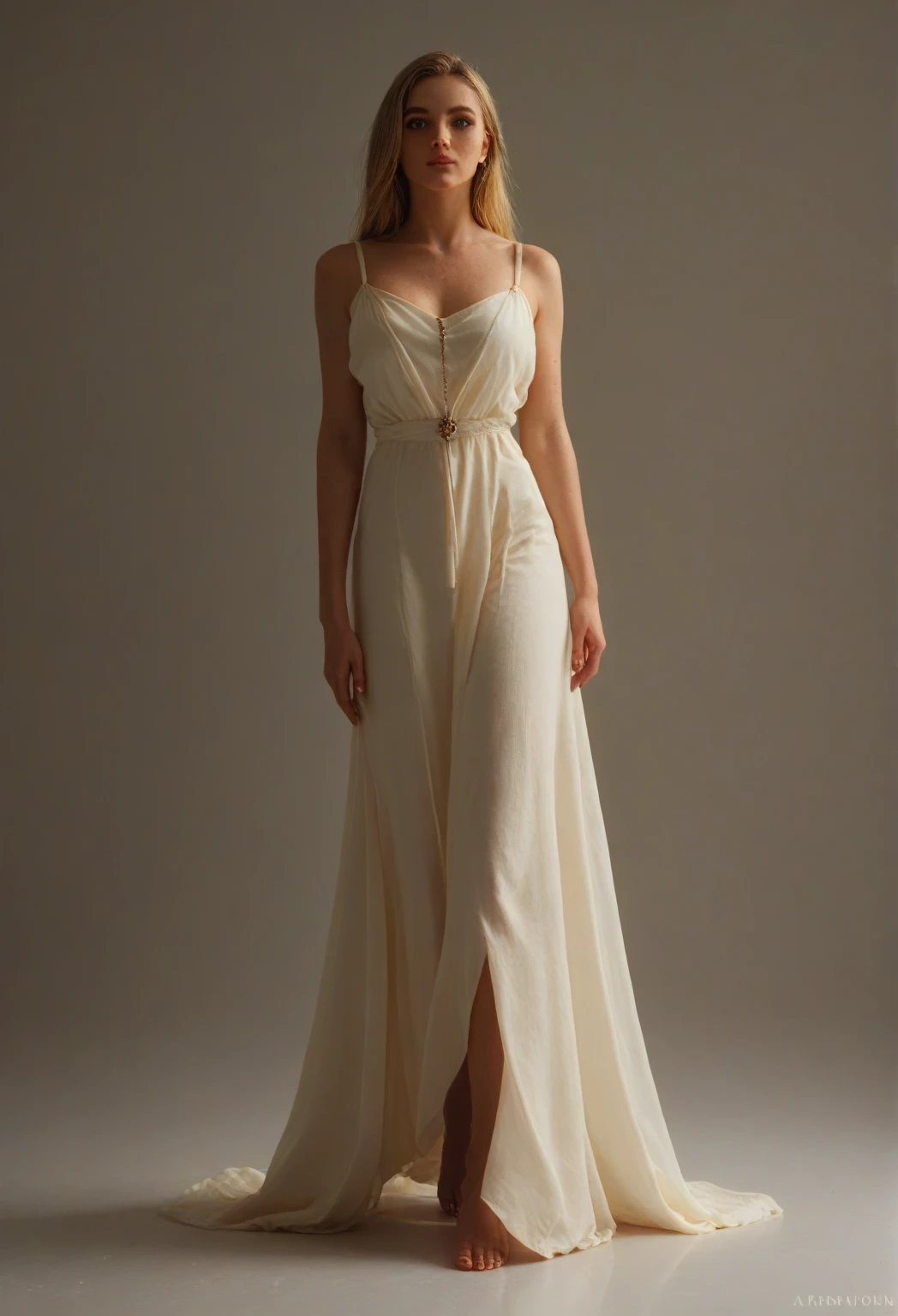 A mesmerizing full body portrait of a gorgeous 25 year old woman ...