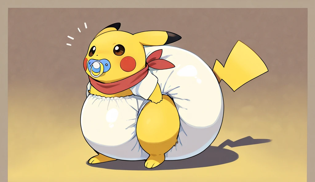 Pikachu, Pokemon, top quality, Standing up, solo, with a scarf - SeaArt AI