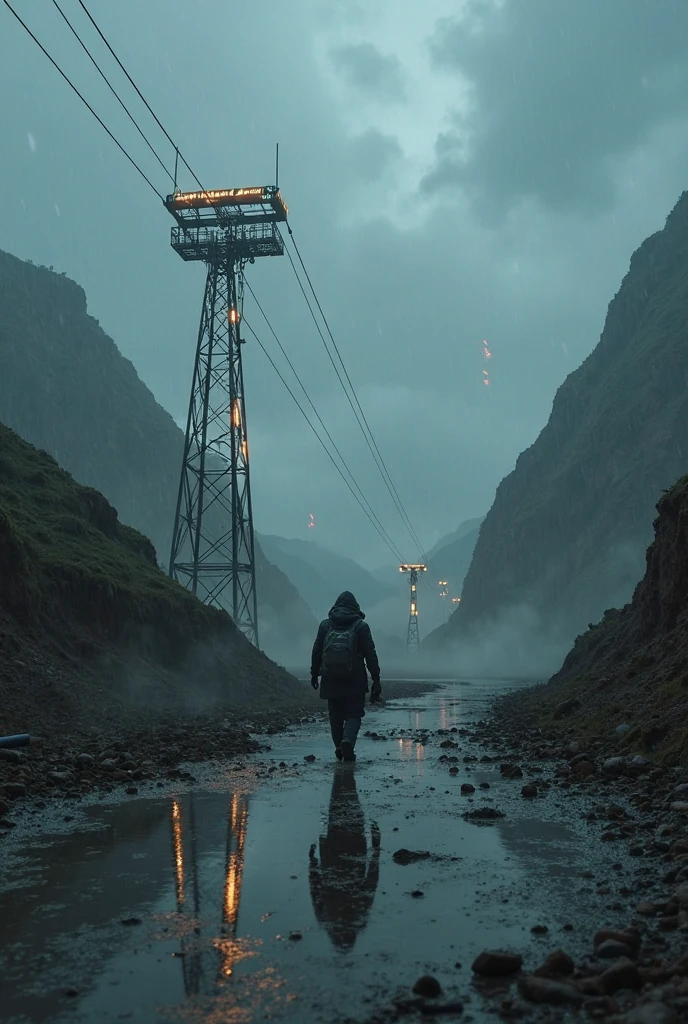 A cinematic, ultra-realistic medium-wide shot inspired by 'Death ...